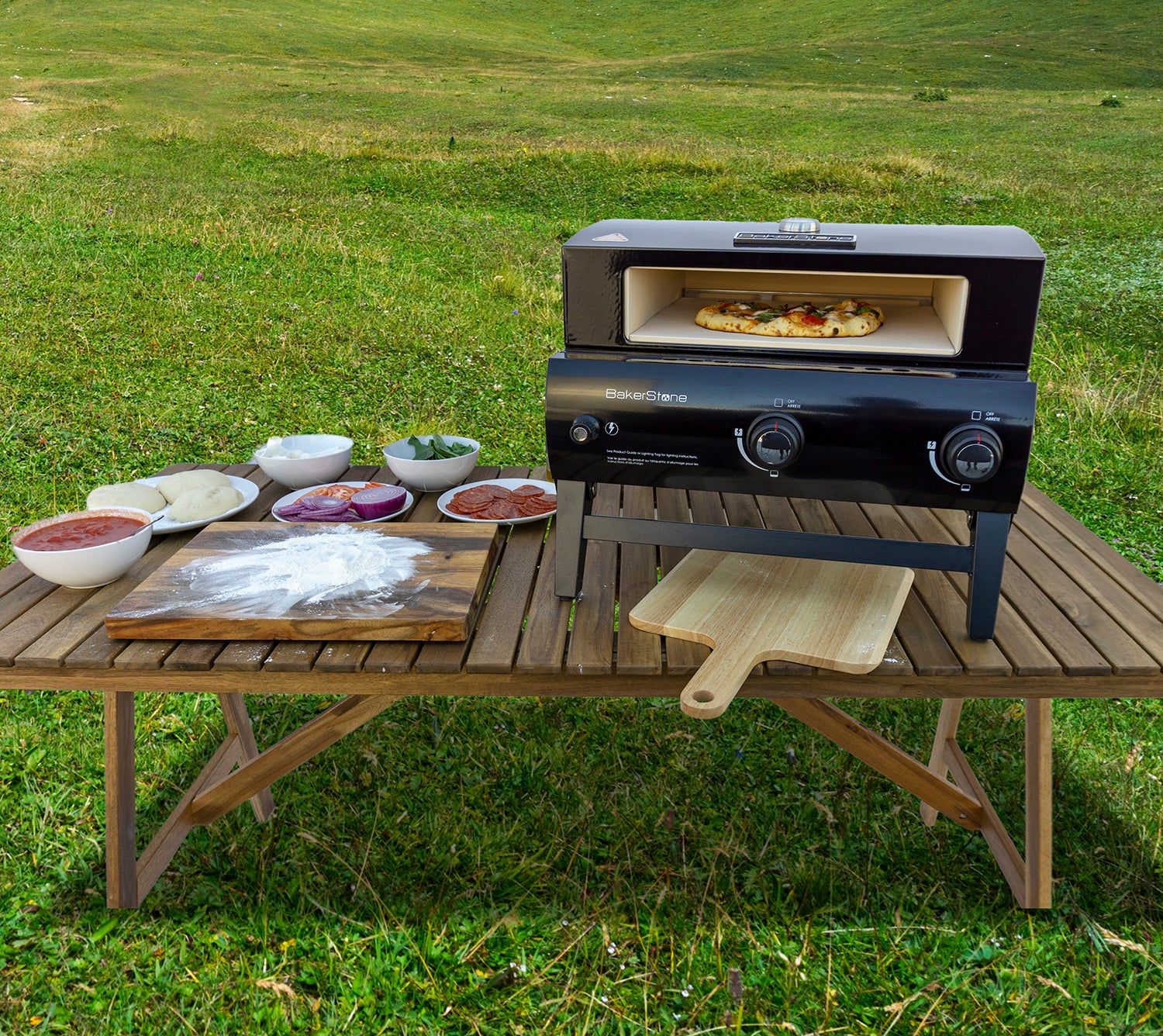 Original Series Portable Gas Pizza Oven and Griddle Combo Kit ...
